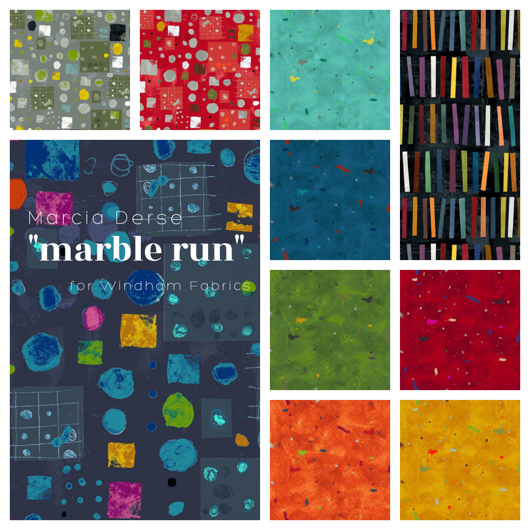 Marcia Derse "Marble Run" for Windham Fabrics – Whim So Doodle
