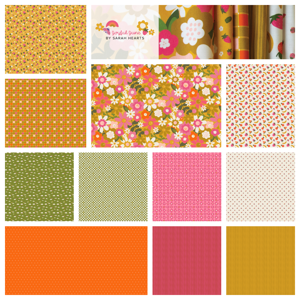 Sarah Hearts "Joyful June" for Figo Fabrics – Whim So Doodle