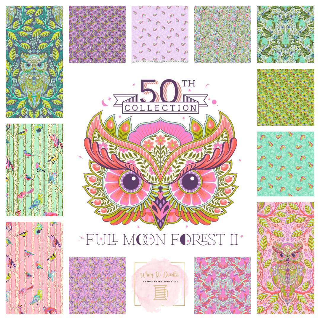 Tula Pink "Full Moon Forest II" - Tula's 50th Collection! – Whim So Doodle