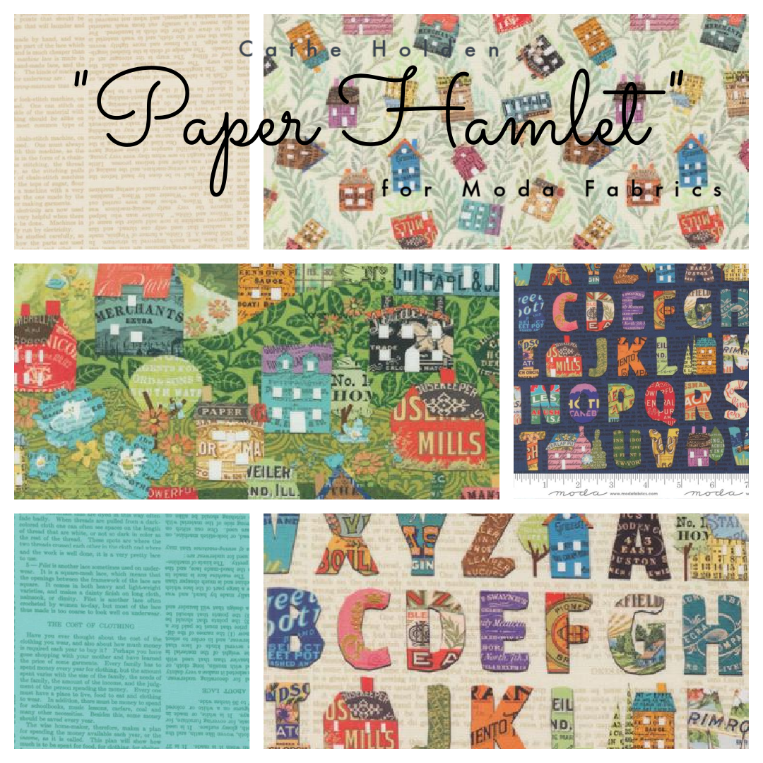Cathe Holden "Paper Hamlet" for Moda Fabrics – Whim So Doodle