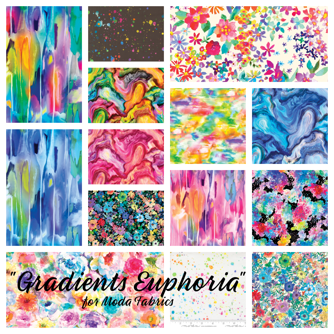 "Gradients Euphoria" for Moda Fabrics – Whim So Doodle