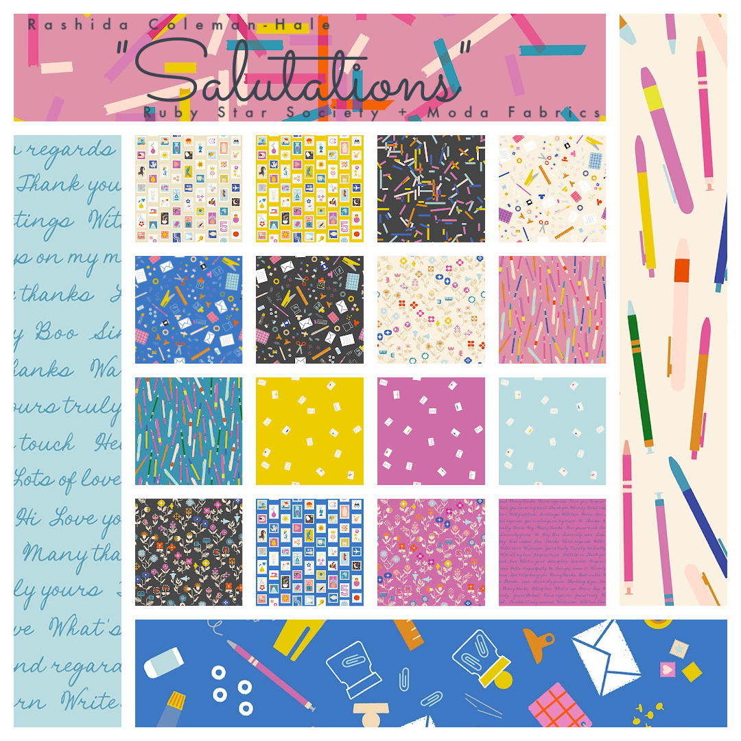 Ruby Star Society - Rashida Coleman Hale "Salutations" for Moda Fabric ...
