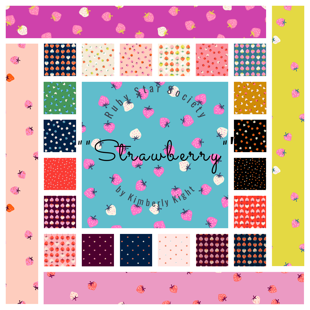 Ruby Star Society "Strawberry" by Kimberly Kight for Moda Fabrics ...