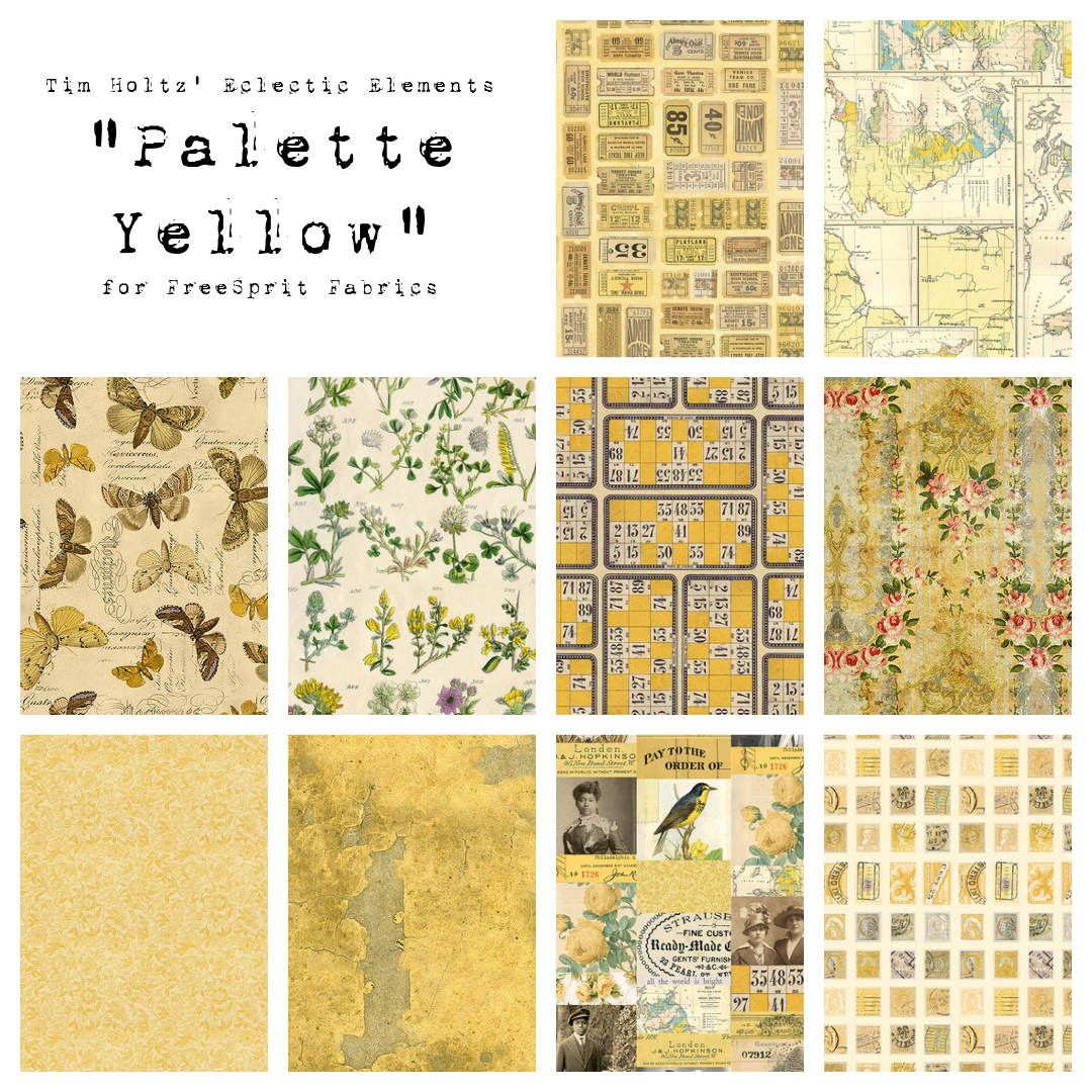 Tim Holtz Eclectic Elements Palette Program - "Palette Yellow" – Whim ...