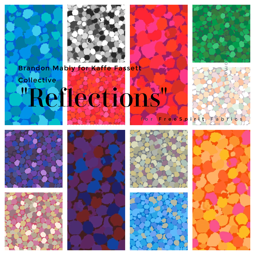 "Reflections" by Brandon Mably for Kaffe Fassett Collective and FreeSp ...
