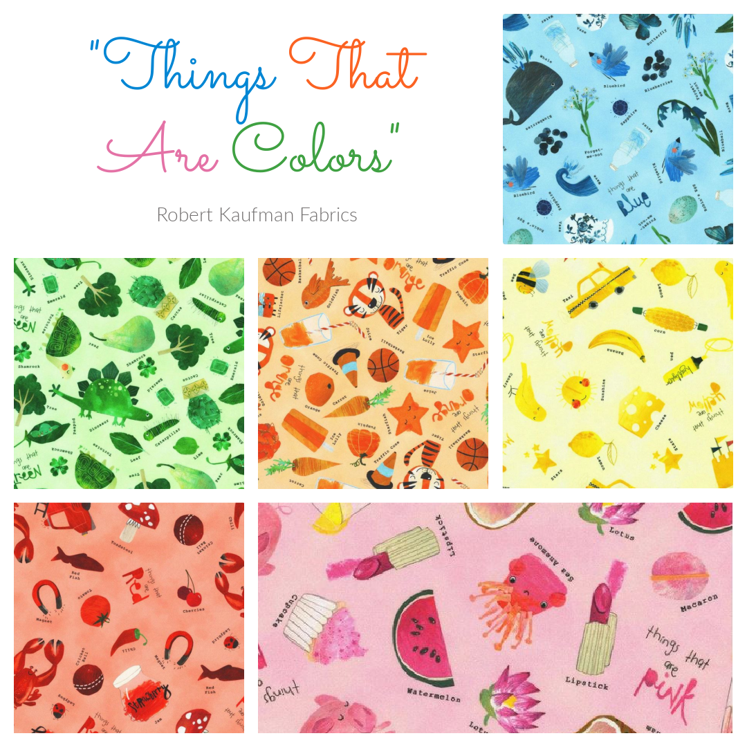 "Things That Are Colors" by Bryony Clarkson for Robert Kaufman Fabrics ...