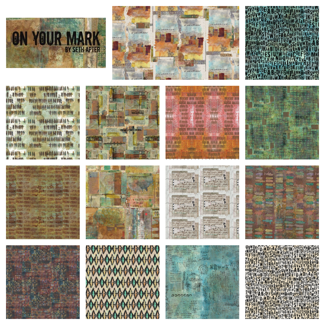 Seth Apter "On Your Mark" for FreeSpirit Fabrics – Whim So Doodle