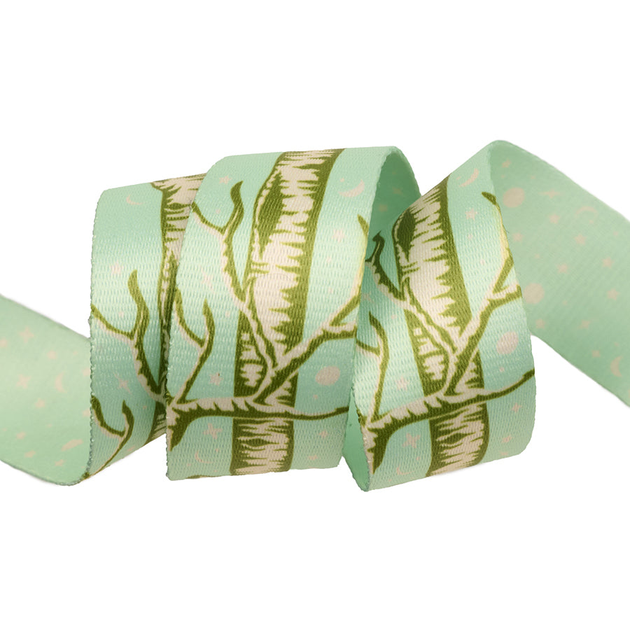 Tula Pink "Full Moon Forest II Ribbon" - Big Tree in Enchanted - 1.5 ...