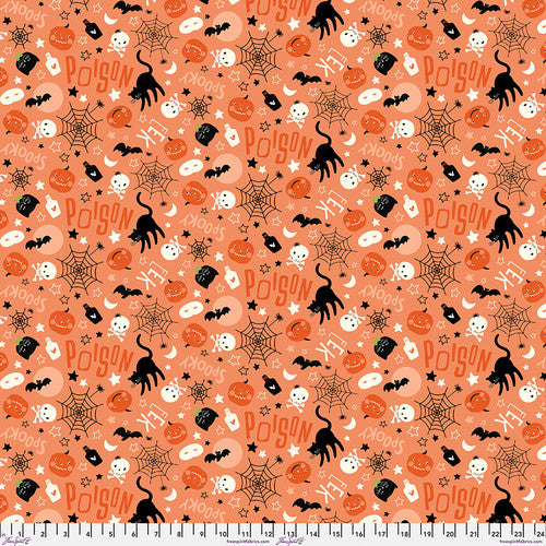 Brenda Walton "Haunted" - Fright Night in Peach - Half Yard – Whim So ...