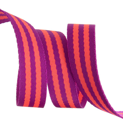Tula Pink Webbing - Watermelon and Plum - 1" – Whim So Doodle